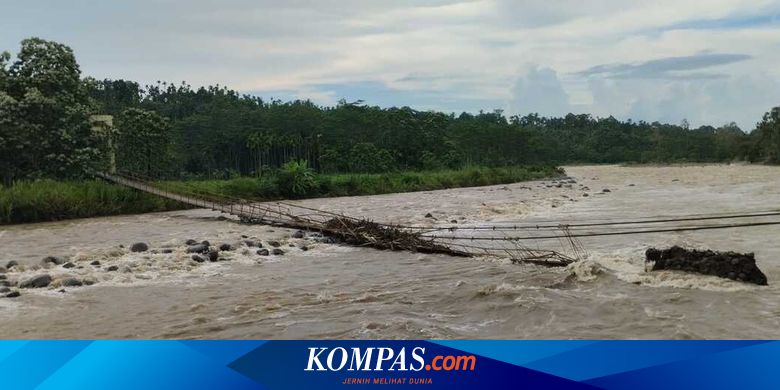 Jembatan Gantung Putus Diterjang Banjir, Satu Desa di Aceh Utara Terisolasi