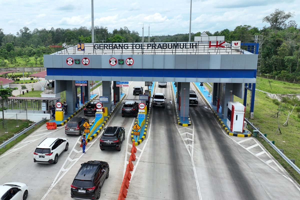 H-2 Lebaran, 131.750 Kendaraan Lintasi Tol Trans-Sumatera