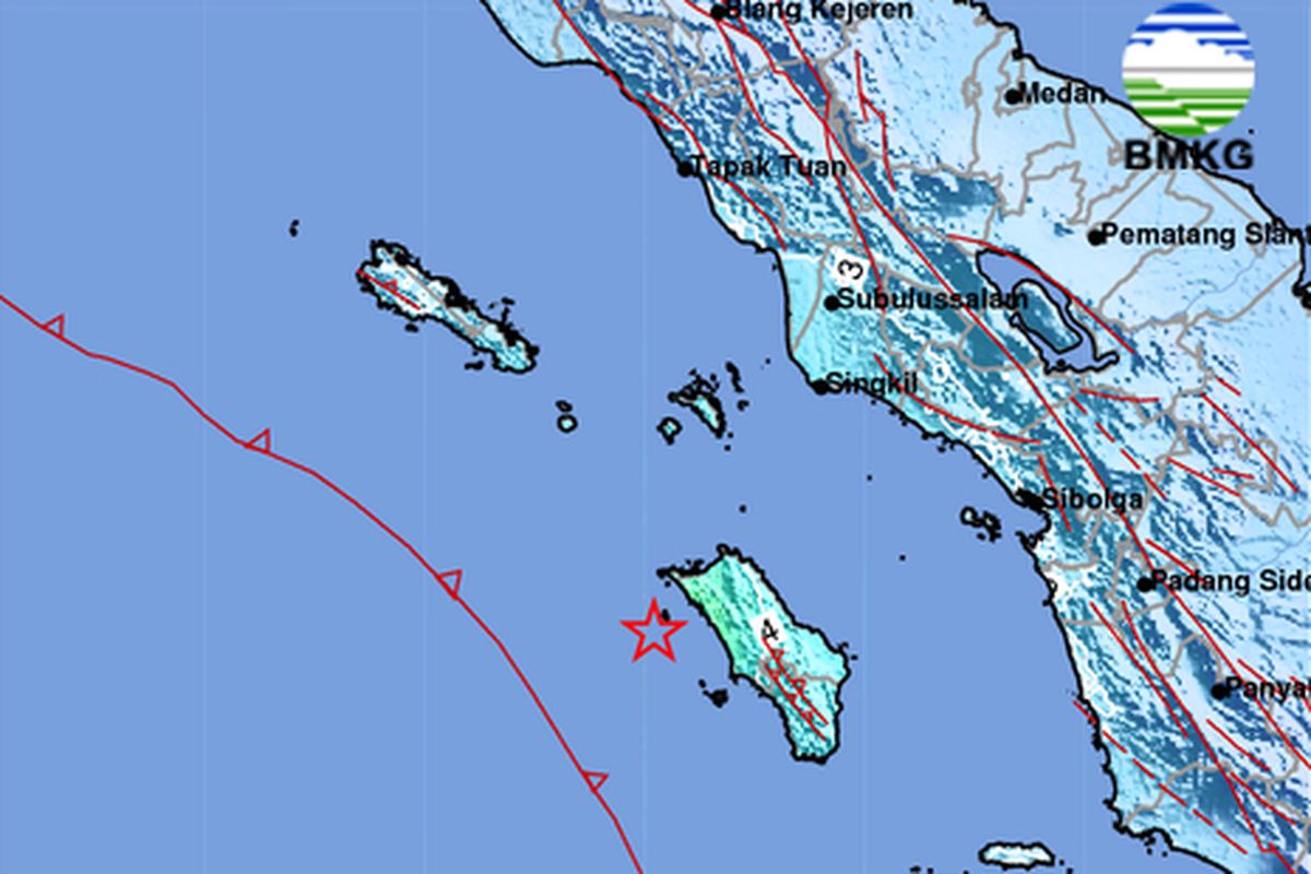 Gempa Dangkal 5,9 M Guncang Nias Utara Dini Hari, BMKG Ingatkan Potensi ...