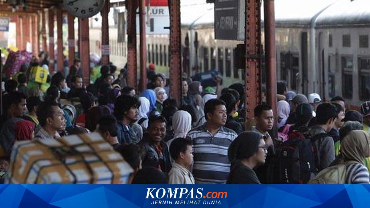Pemudik dengan Kereta Api Tahun 2012 Menurun