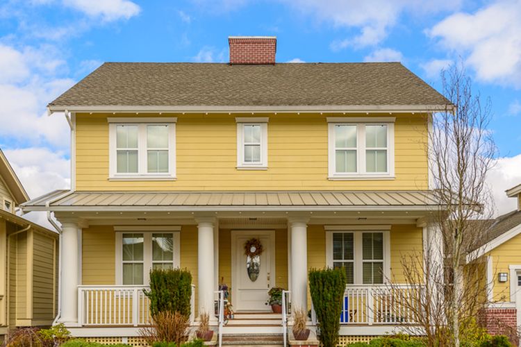 6 Warna Pintu yang Cocok untuk Rumah Bercat Kuning