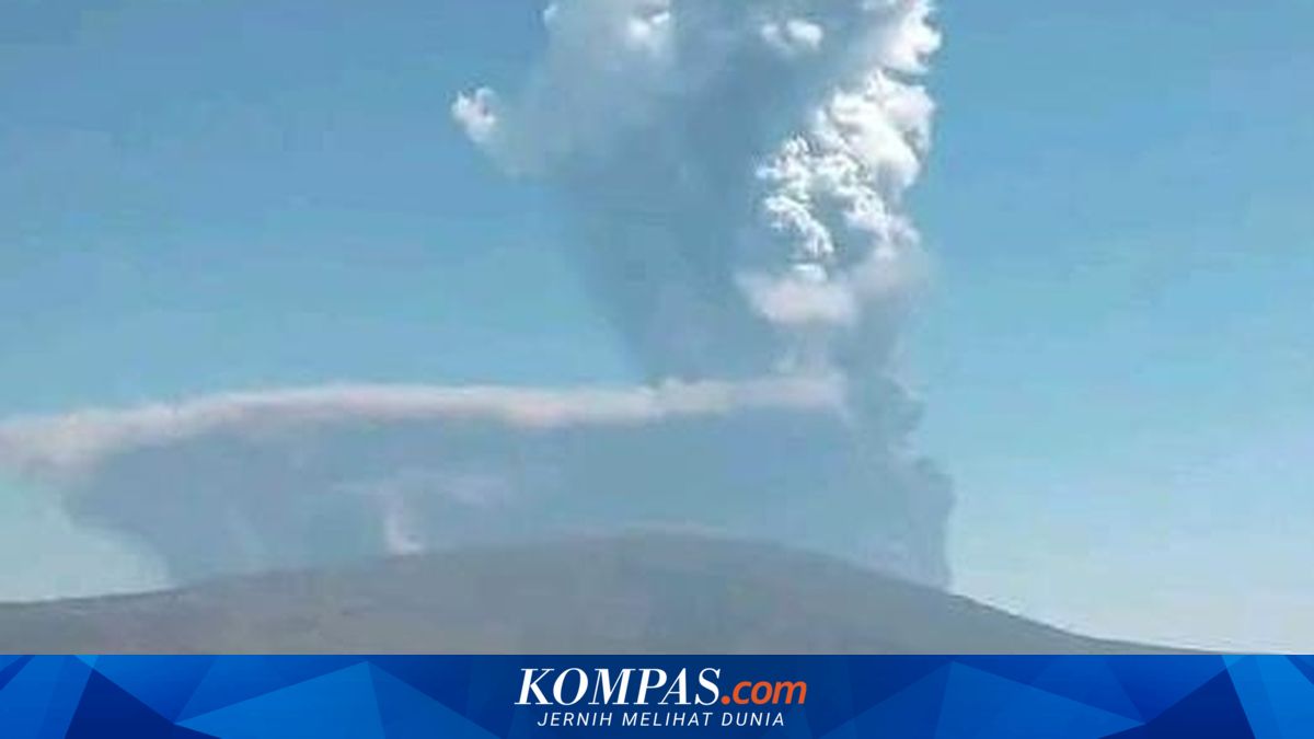 Penampakan Erupsi Gunung Api yang Tidur 12.000 Tahun, Asap Setinggi 14 Km