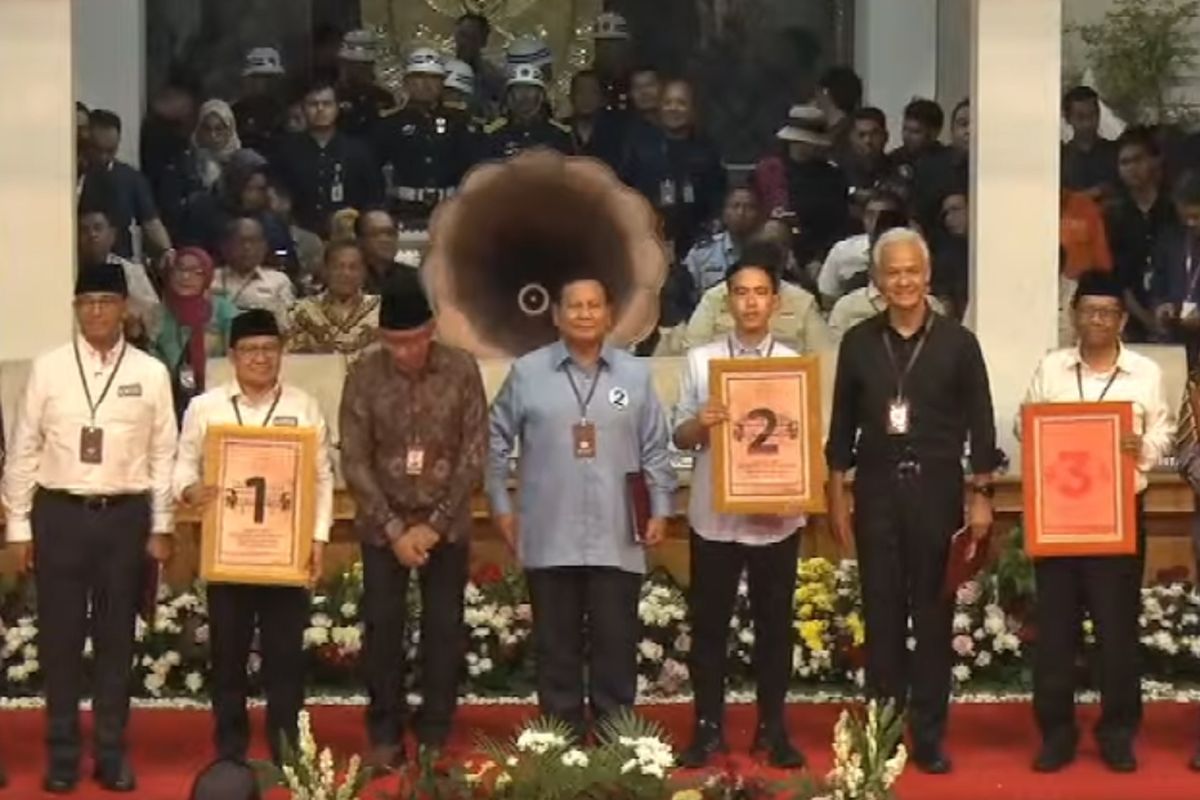 Pilpres 2024: Anies-Muhaimin Nomor Urut 1, Prabowo-Gibran Nomor Urut 2 ...