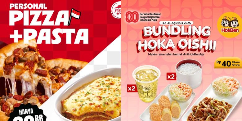 10 Promo Makanan 17 Agustus 2025 Termurah Mulai Rp 15.000