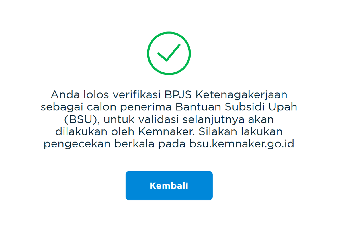 Ini Tanda Lolos Verifikasi BSU 2025, Cek di Sini