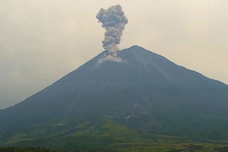 Gunung Semeru Erupsi, Kolom Abu Mencapai 1.200 Meter