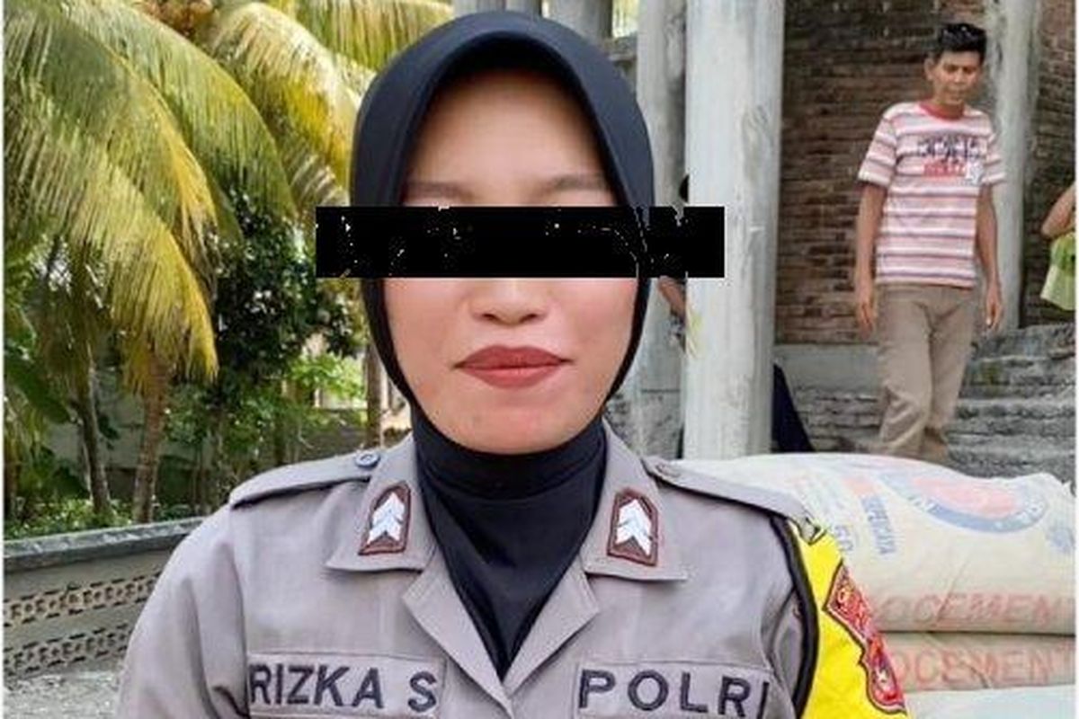 Polwan Briptu Rizka Jadi Tersangka Kasus Kematian Suaminya, Brigadir Esco Fasca Rely