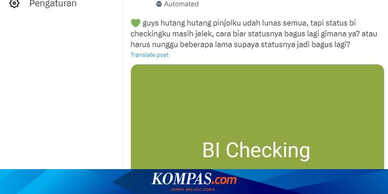 Bagaimana Cara Memperbaiki Skor BI Checking atau SLIK OJK yang Buruk?