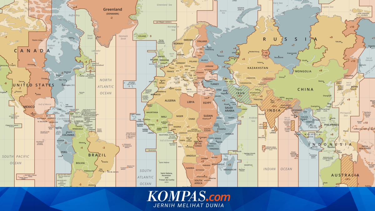 10 Negara dengan Zona Waktu Terbanyak di Dunia, Ada yang Punya 12 Zona ...