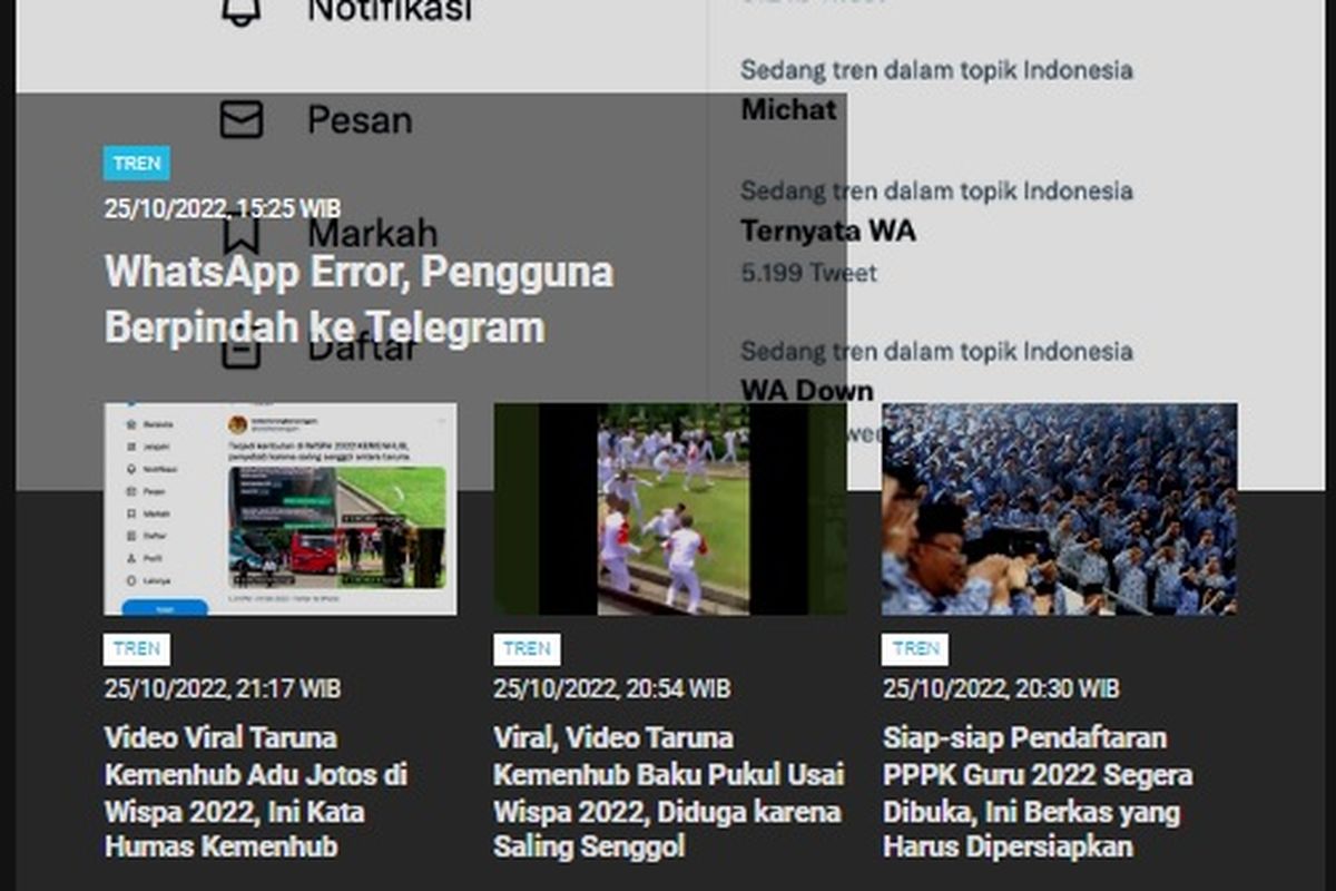 [POPULER TREN] WhatsApp Eror dan Pengguna Pindah Telegram | Kata KAI ...