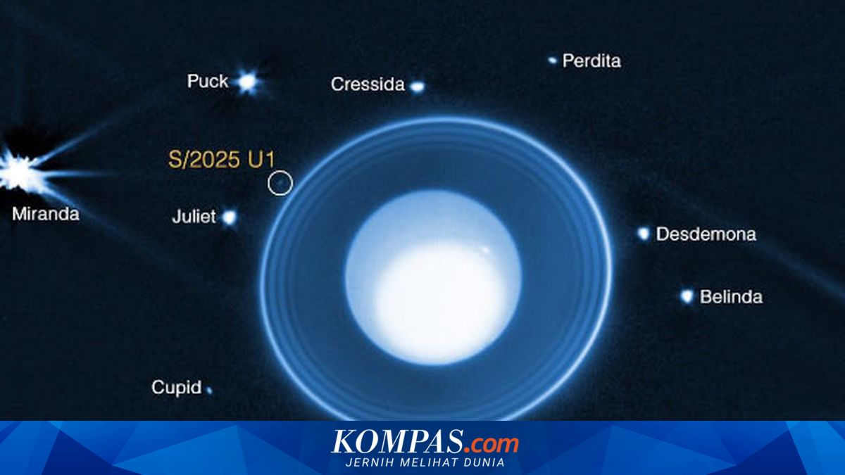 Astronom Temukan Bulan Baru S/2025 U1 Dekat Uranus, Butuh Pengamatan 40 ...
