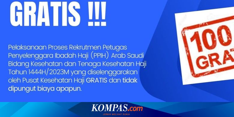 Lowongan PPIH Kemenkes 2023: Syarat, Tahapan, dan Formasi yang Dibutuhkan - TrendRadars Indonesia