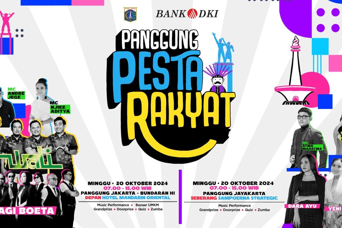 Dua Panggung Bank DKI di Pesta Rakyat Bakal Tampilkan Band Wali dan ...