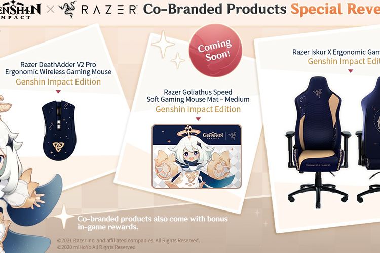 Razer Bikin Mouse dan Kursi Gaming Edisi Genshin Impact