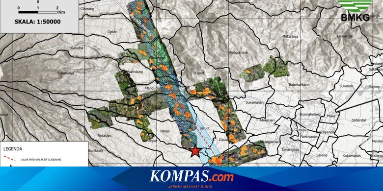 Sesar Cugenang Sesar Aktif Yang Jadi Zona Bahaya Gempa Di Cianjur