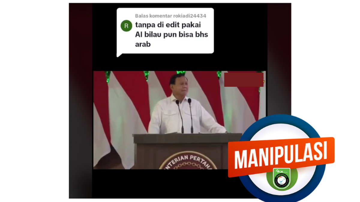[VIDEO] Beredar Manipulasi Video Prabowo Berpidato dalam Bahasa Arab
