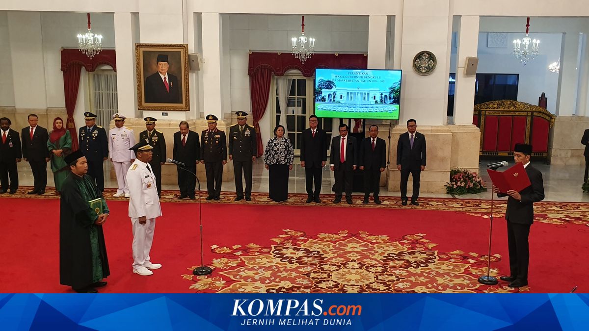 Jokowi Lantik Dedy Ermansyah sebagai Wakil Gubernur Bengkulu