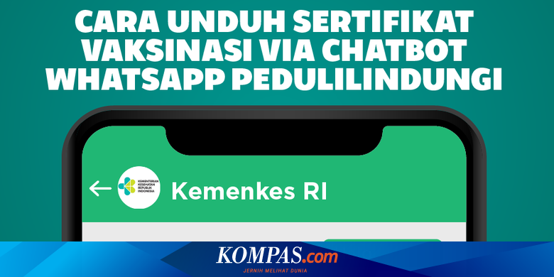 INFOGRAFIK: Cara Unduh Sertifikat Vaksinasi via Chatbot WhatsApp ...