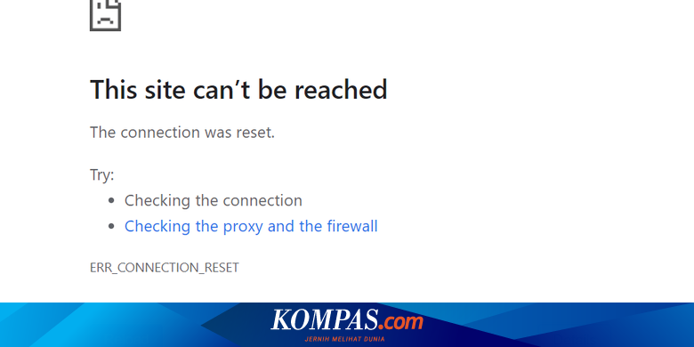 6 Cara Mengatasi Eror ERR_CONNECTION_RESET Saat Browsing