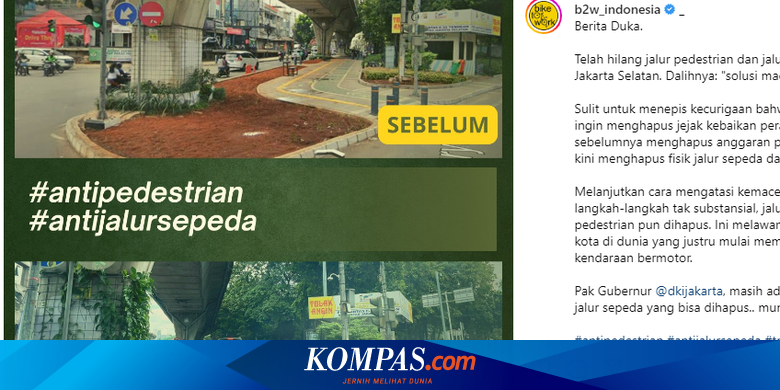 Dishub DKI Bahas Nasib Jalur Sepeda dan Pedestrian Simpang Santa yang ...