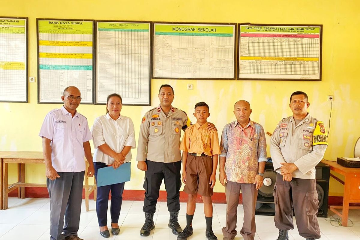 Kisah Viki Jemadu, Sempat Putus Sekolah hingga Akhirnya Dibantu Polisi