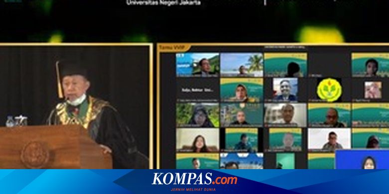Wisuda Virtual UNJ, Rektor: Segenap Sivitas Akademika Harus ...