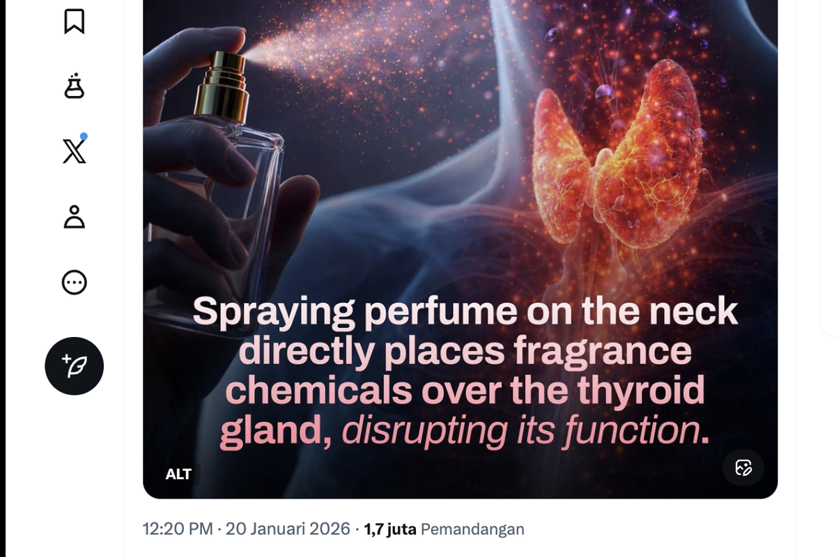 Beredar Narasi Semprot Parfum ke Leher Ternyata Bisa Picu Masalah ...