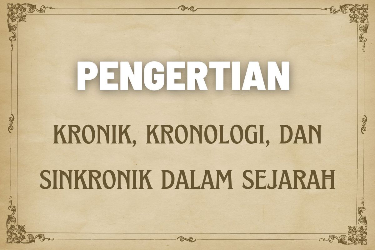 Pengertian Kronik, Kronologi, dan Sinkronik dalam Sejarah