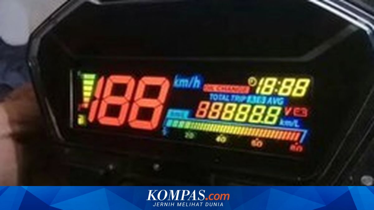 Modifikasi Speedometer Motor Warna-warni, Justru Kehilangan Fungsi
