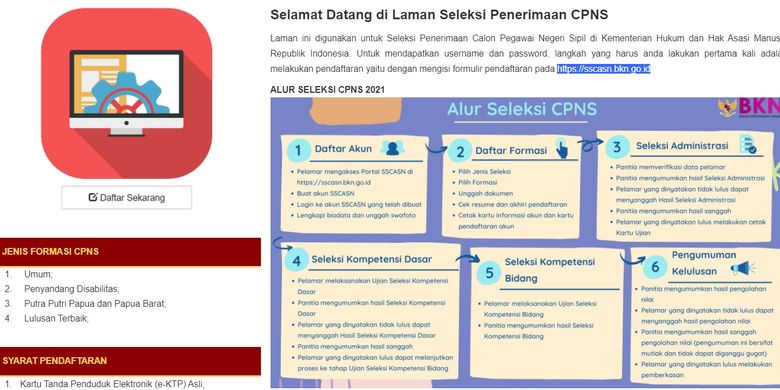 Buka Laman Cpns.kemenkumha.go.id untuk Cek Hasil Seleksi CPNS 2021