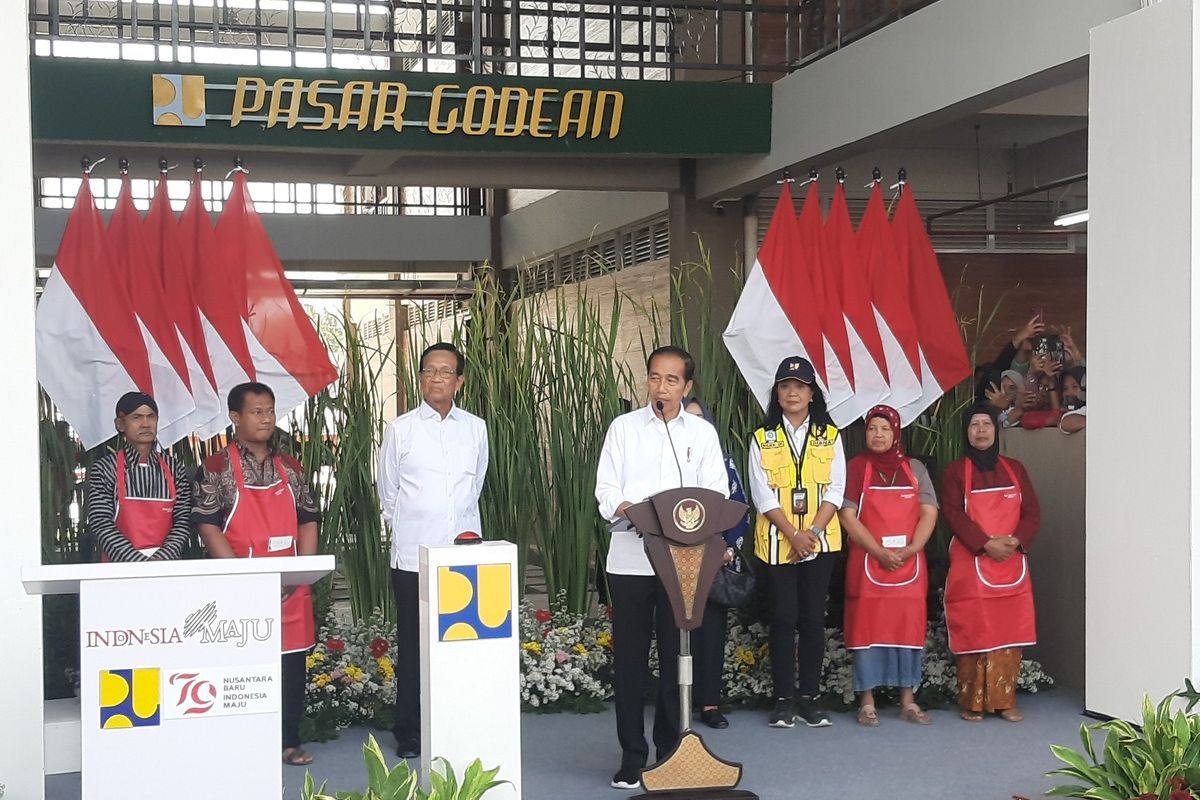 Jokowi Resmikan Revitalisasi Pasar Godean yang Telan Biaya Rp 89 M