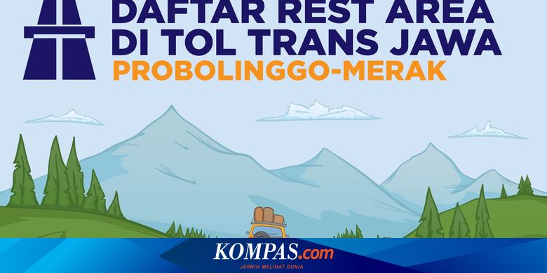 INFOGRAFIK: Daftar "Rest Area" Tol Trans Jawa Ruas Probolinggo-Merak