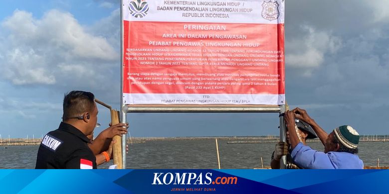Menteri LH Segel Area Reklamasi Pagar Laut di Bekasi