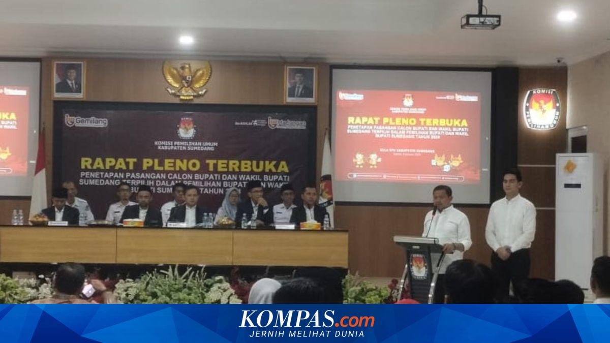 Dony-Fajar Resmi Menjadi Bupati dan Wakil Bupati Sumedang Terpilih 2024
