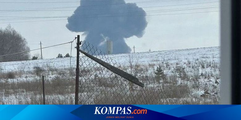 Pesawat IL-76 Rusia Jatuh, Disebut Bawa 65 Tawanan Perang Ukraina