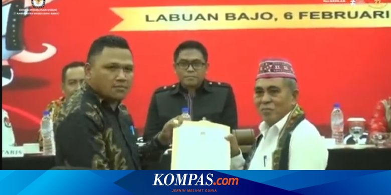 KPU Manggarai Barat Tetapkan Paslon Edi-Weng sebagai Bupati dan Wakil Bupati Terpilih