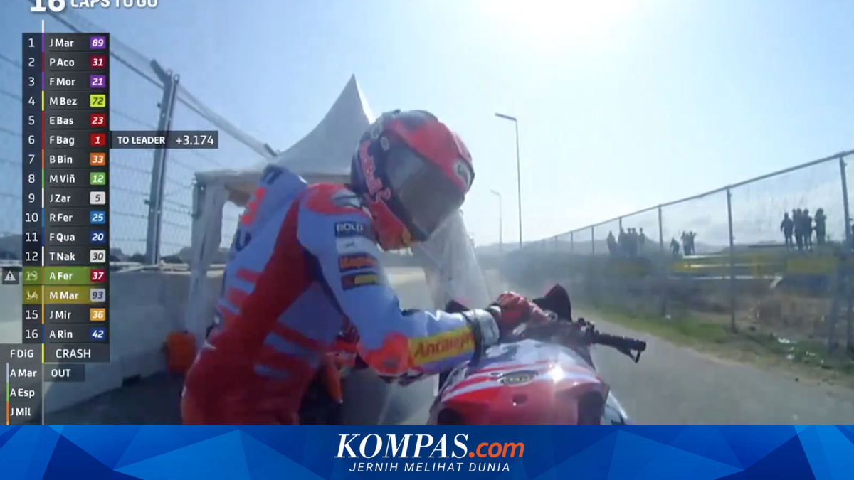 Motor Marquez Rusak Total gara-gara APAR yang Digunakan Salah