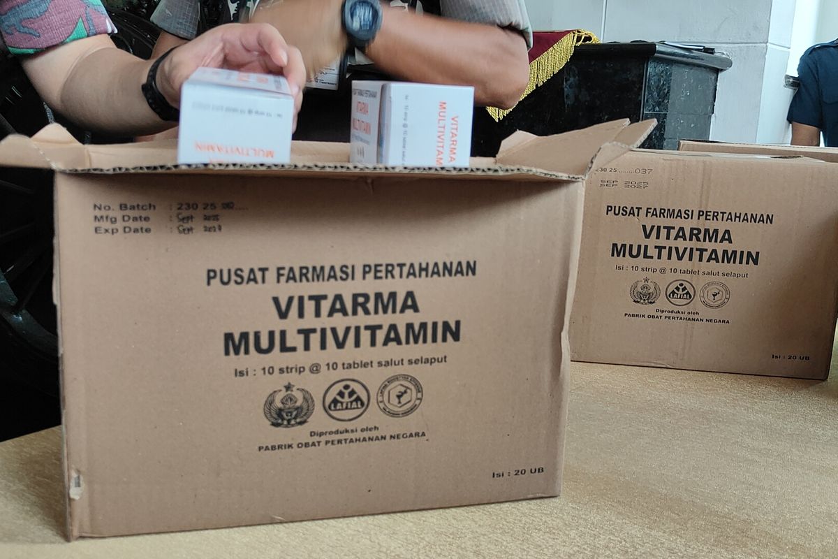 4,8 Juta Multivitamin Produk Kemhan Disalurkan ke 100 Dapur MBG