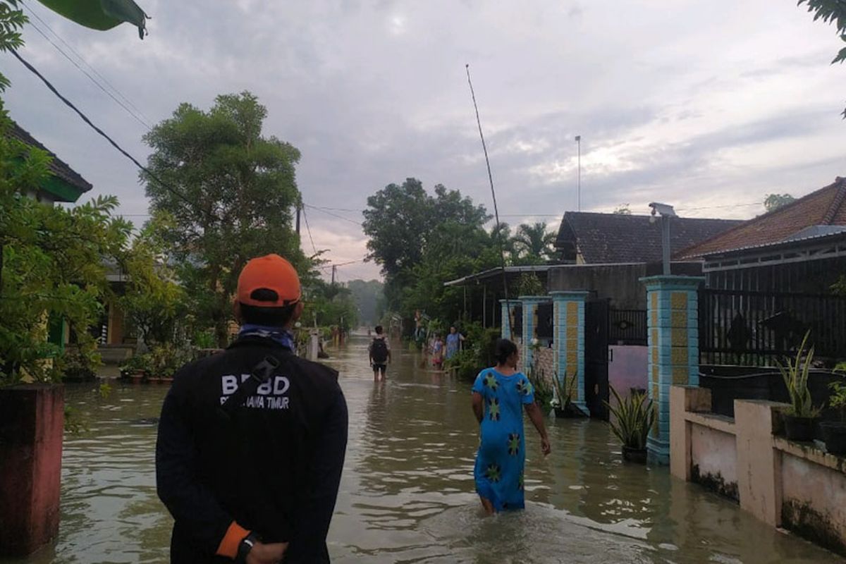 Kali Lamong Kembali Meluap, 5 Desa di Gresik Terendam Banjir