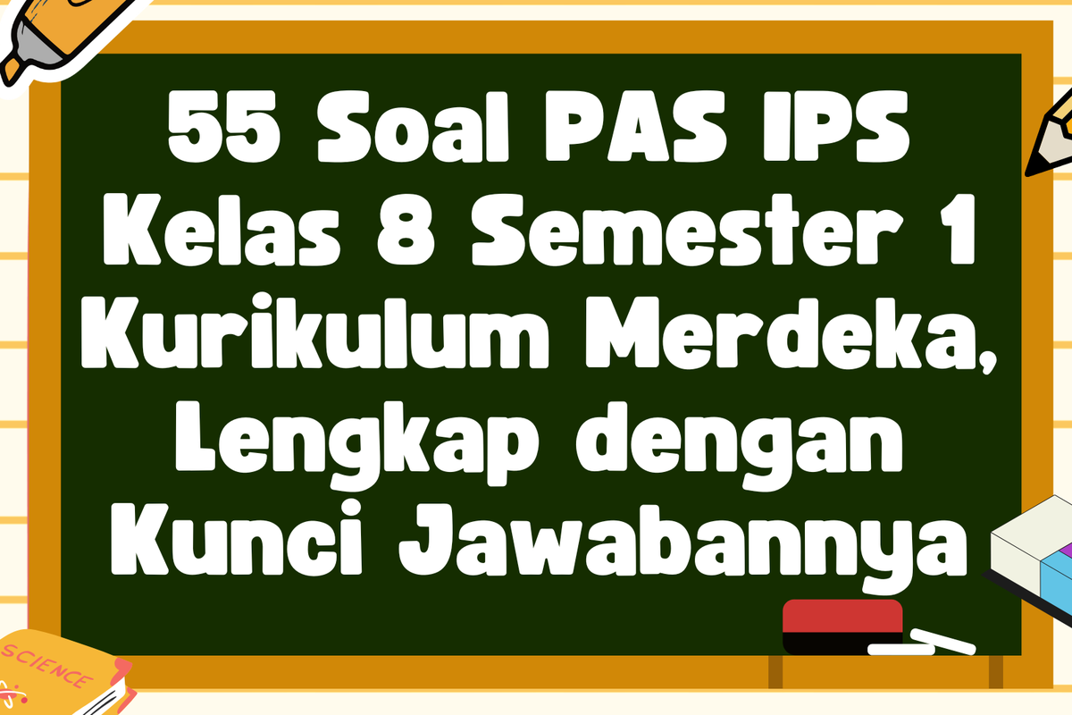 55 Soal PAS IPS Kelas 8 Semester 1 Kurikulum Merdeka, Lengkap dengan Kunci Jawabannya