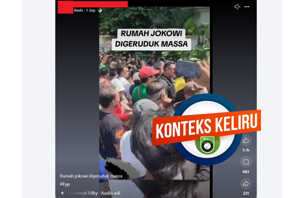[VIDEO] Hoaks Rumah Jokowi Digeruduk Massa pada 1 September 2025