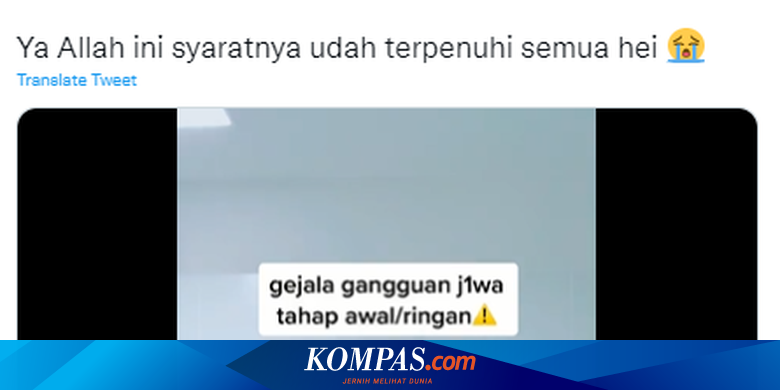 Viral, Unggahan Sebut Malas Mandi dan Suka Rebahan Gejala Gangguan Jiwa ...