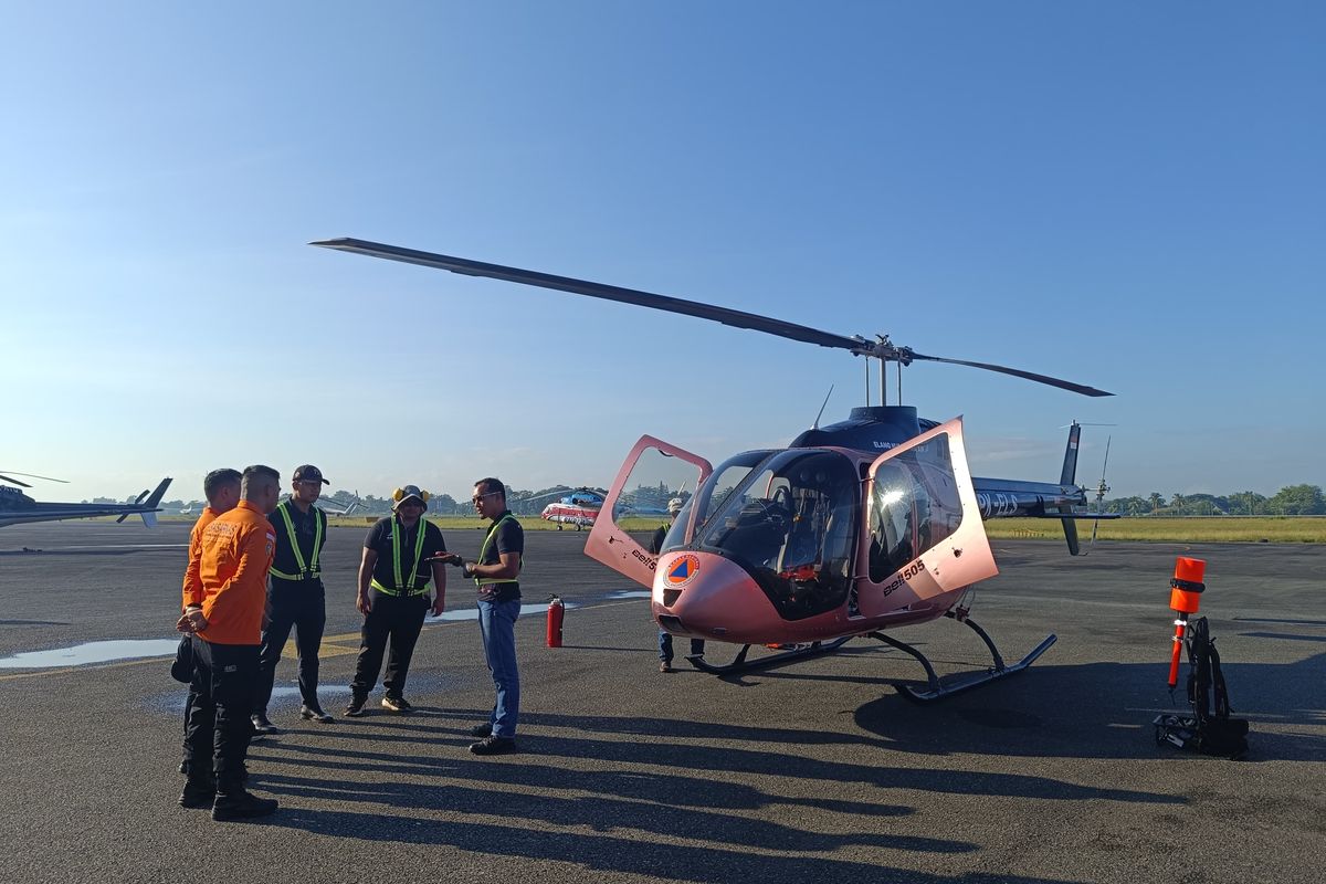 Hari Kedua Pencarian Helikopter PK-RGH di Hutan Kalsel, Hasil Masih Nihil