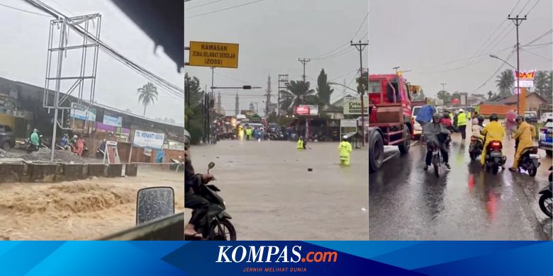 Banjir Datang Lagi, Jalan Lintas Lampung Macet Panjang, Pengendara Terjebak