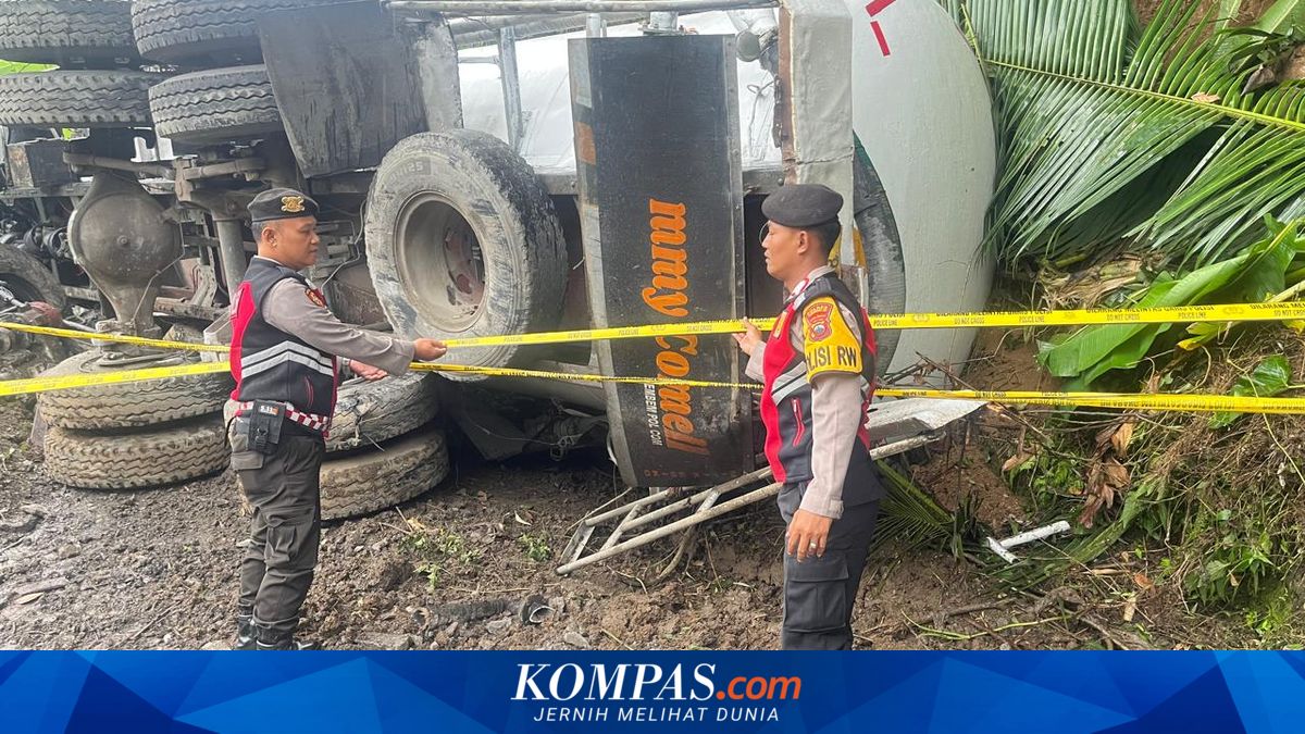 Rem Blong di Tanjakan Kalijambe, Truk Semen Diselamatkan Aba-aba Warga ...