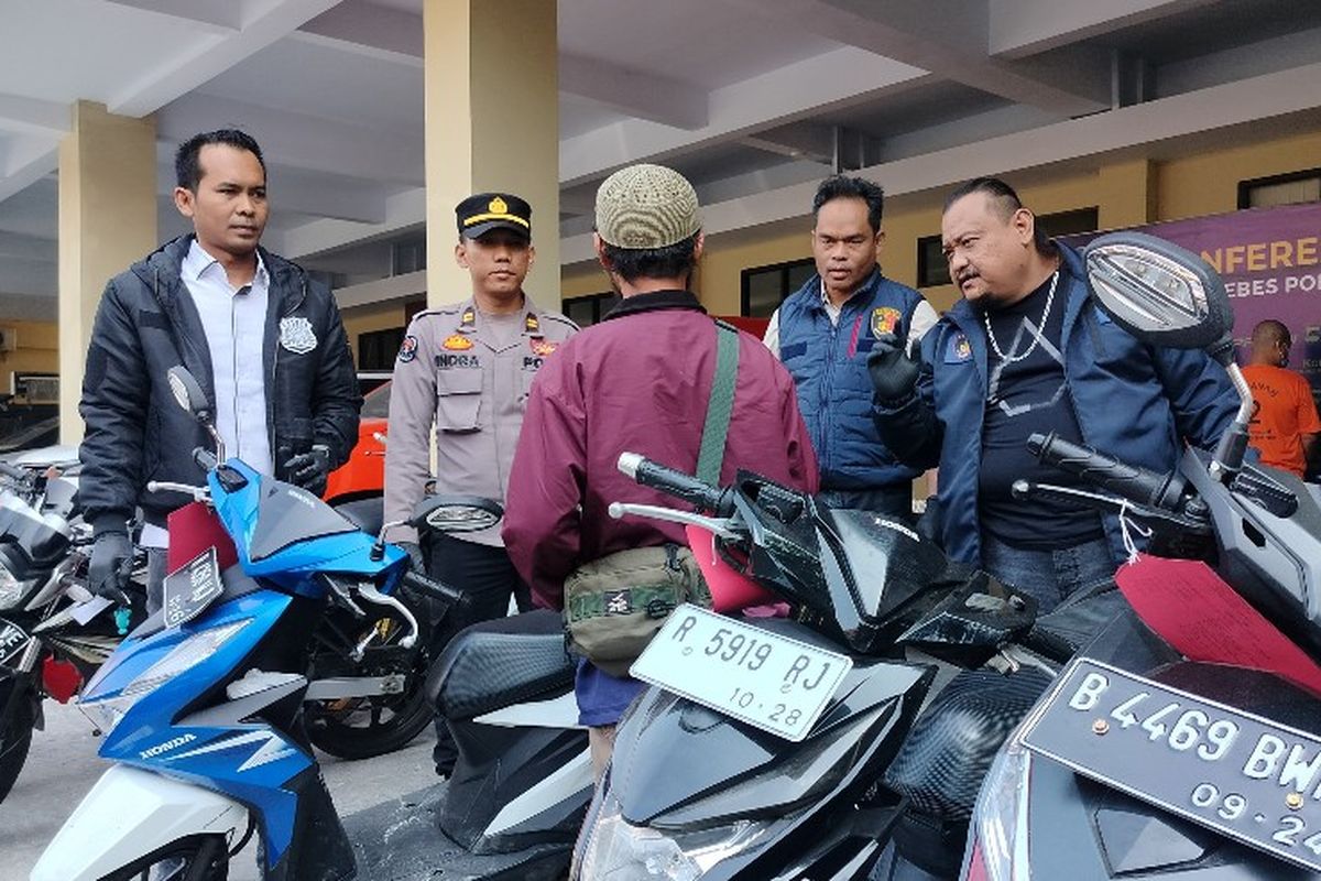 Sindikat Curanmor di Brebes Dibongkar, 2 Tersangka Ditangkap, 12 Motor Dikembalikan