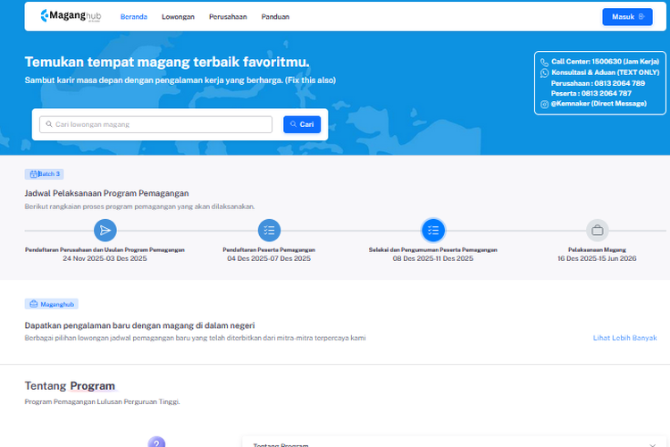 Cara Cek Status Magang Hub Batch 3 Kemnaker, Lengkap dengan Jadwal ...