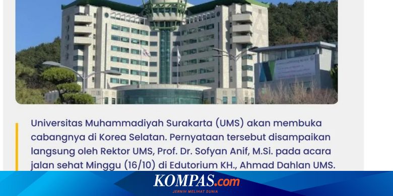 UMS Bakal Buka Cabang Kampus di Korea Selatan