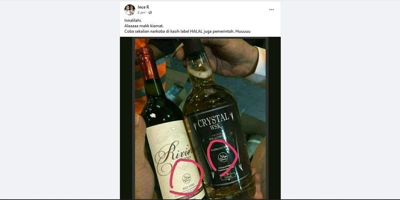 [KLARIFIKASI] Produk Miras Botol Berlabel Halal