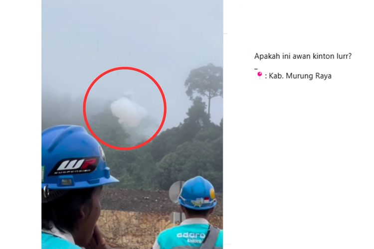 Viral, Video Awan Kinton Jatuh di Kalimantan Tengah, Ini Kata BMKG